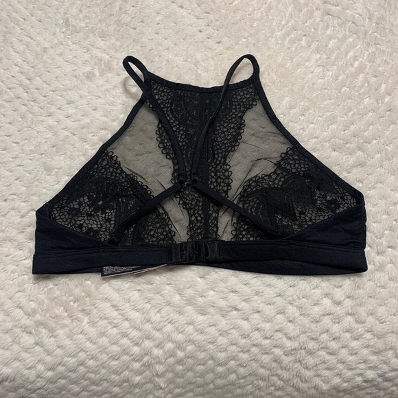 Victoria's Secret | Intimates & Sleepwear | Vs Black Lace Halter ...